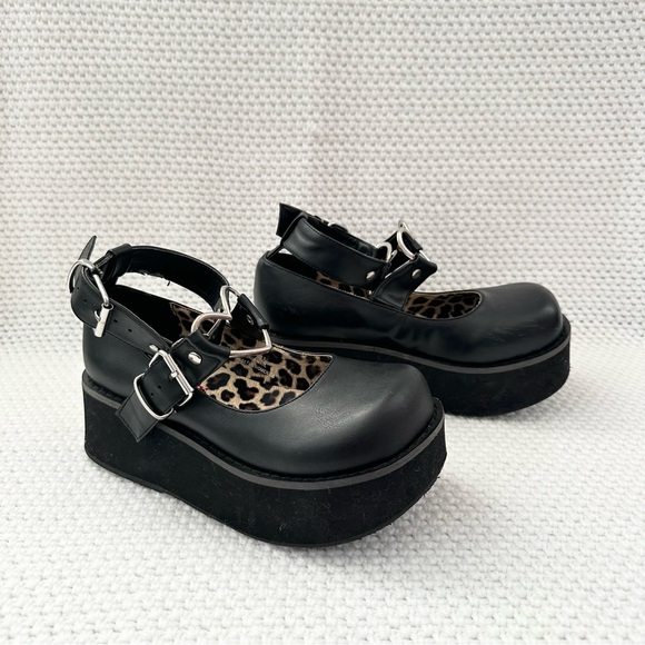 Demonia | Shoes | Demonia Sprite 2 Black Faux Leather Platform Maryjane ...